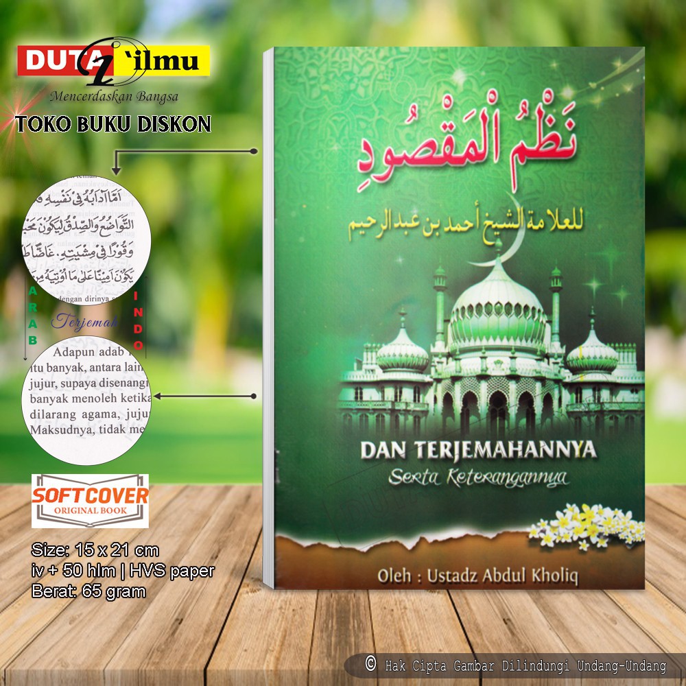 Jual Terjemah Kitab Nadhom Al Maqshud INDONESIA & Penjelasannya ...