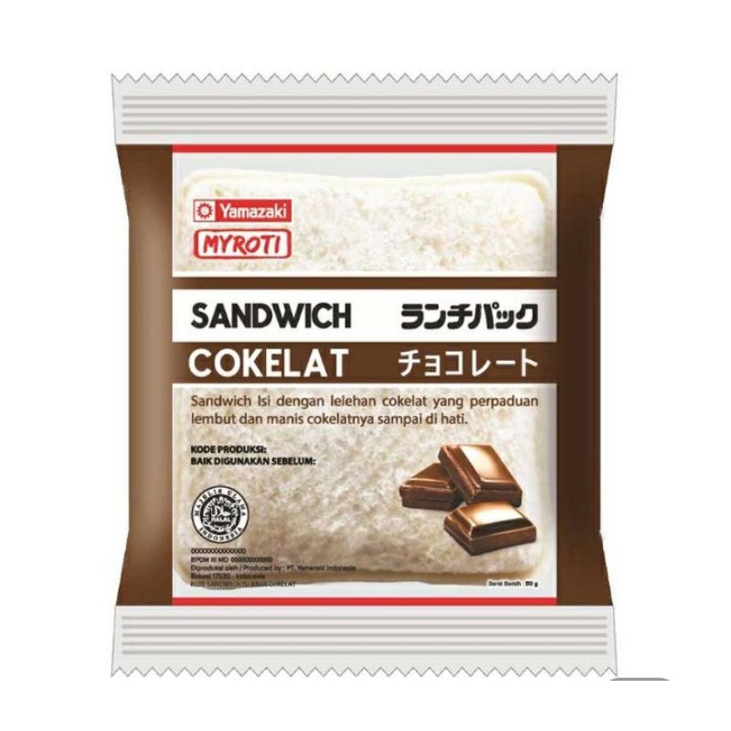 Jual MYROTI Roti Sandwich Krim Cokelat 50 g | Shopee Indonesia