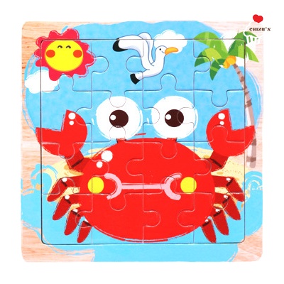 Jual 16 Pcs Wooden Jigsaw Puzzle | Puzzle Kayu Background 16 Keping ...