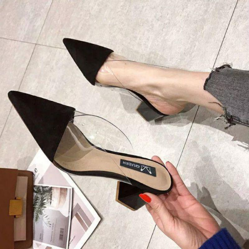 Jual Heels wanita lancip mika Hs 39 | Shopee Indonesia