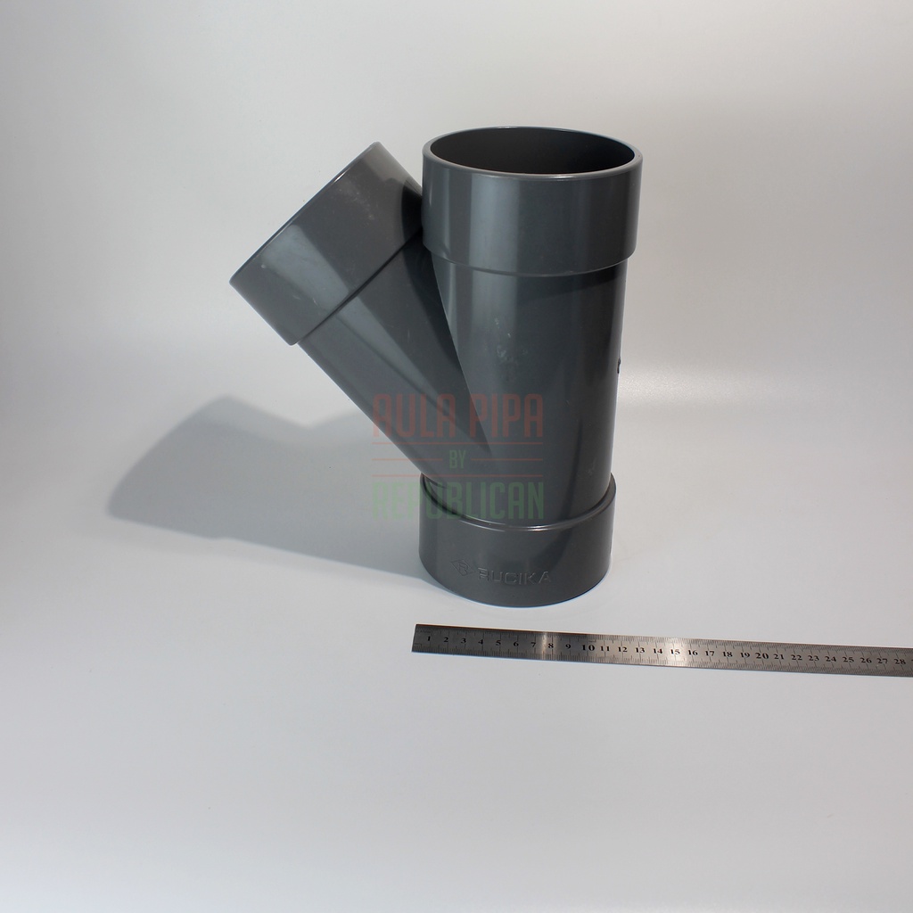 Jual Y BRANCH TEE D 4“ 45 DRAJAT FITTING PIPA PVC MERK RUCIKA | T | PERTIGAAN PIPA | BENTUK Y ...