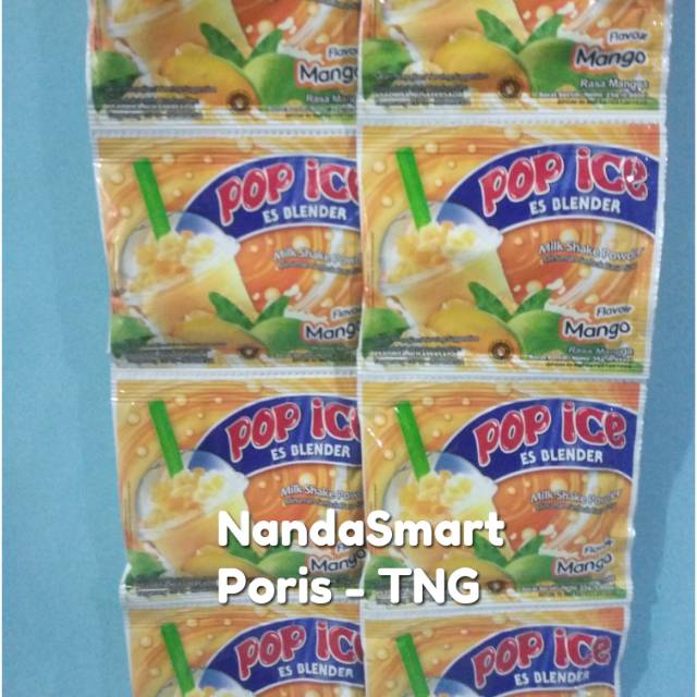 Jual Pop ice mangga per renteng isi 10 sachet | Shopee Indonesia