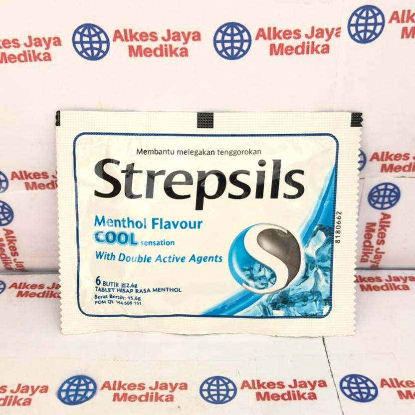 Jual Strepsil Cool Menthol isi 6 Tablet ( Permen Pelega Tenggorokan ...