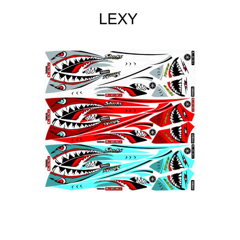 Jual STRIPING LIS BODY MOTOR YAMAHA LEXY / LEKSI / LEXI SHARK | Shopee ...