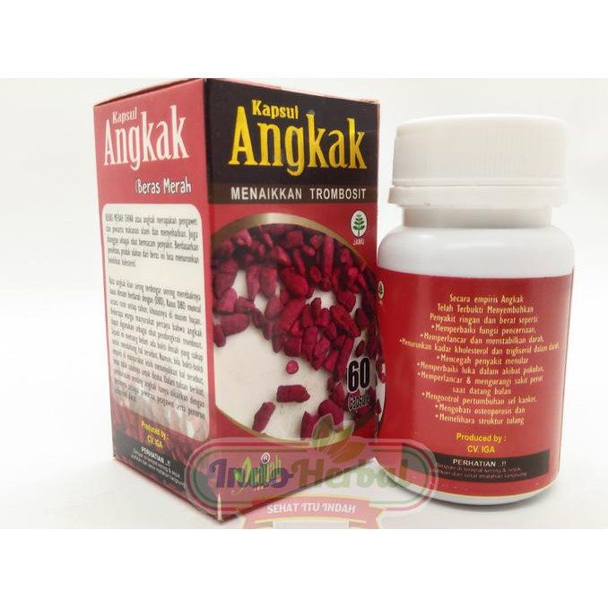 Jual KAPSUL ANGKAK BERAS MERAH MEMBANTU MENAIKAN TROMBOSIT (ANGKAK ...