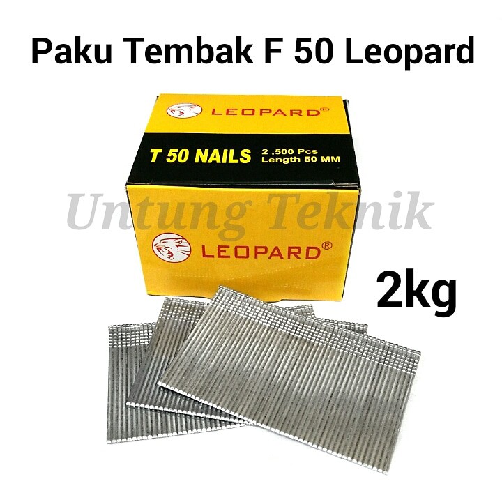 Jual LEOPARD Isi Paku Tembak T50 - Air Nailer bit primero | Shopee ...