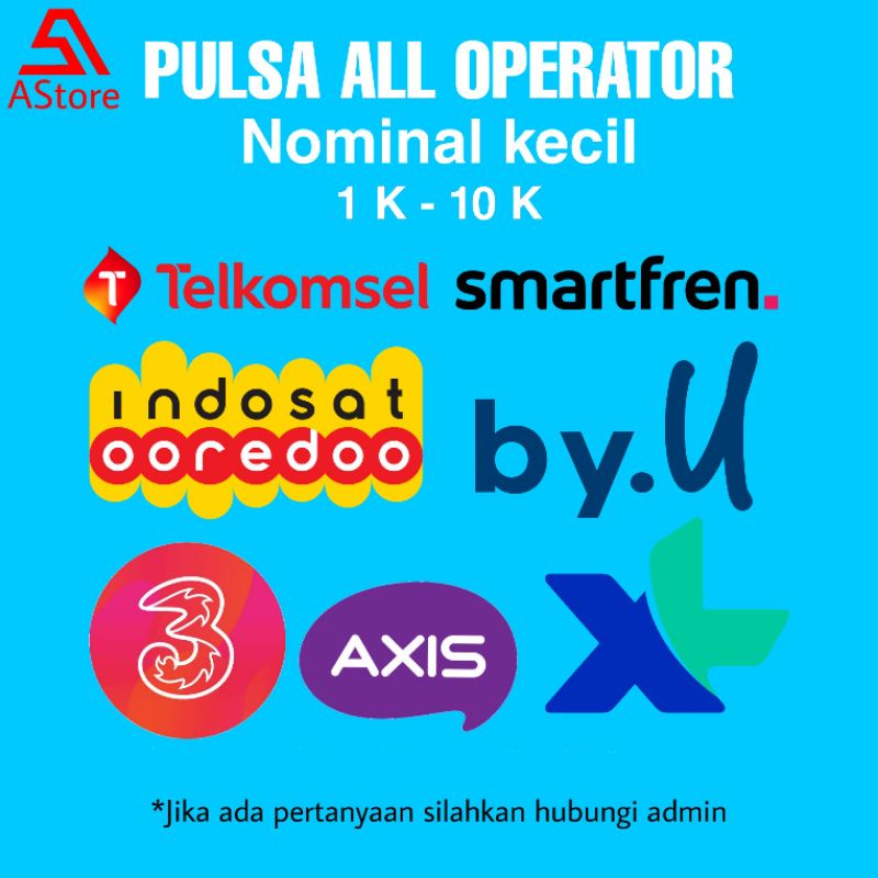 Jual PRODUK TERBARU !! PULSA REGULER ALL OPERATOR 1K 2K 3K 4K 5K 6K 10K ...