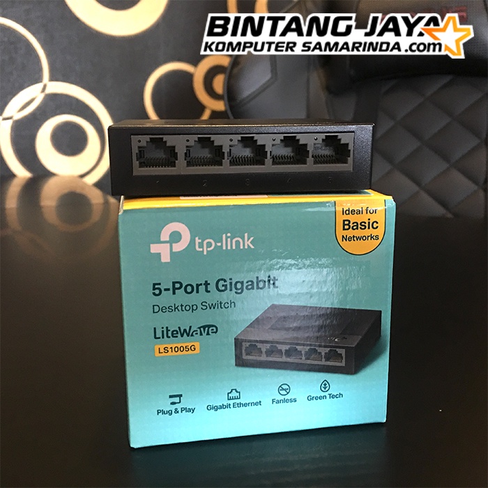 Jual TP-LINK LS1005G 5-Port Gigabit Desktop Hub Switch | Shopee Indonesia