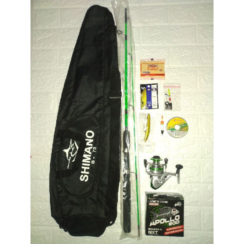 Jual Pancing set murah panjang 150cm bonus umpan ikan tawar | Shopee ...