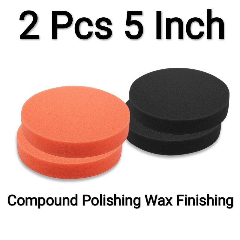 Jual Busa Poles Body Motor Mobil 2 Pcs 5 Inch Orange/Hitam Compound ...
