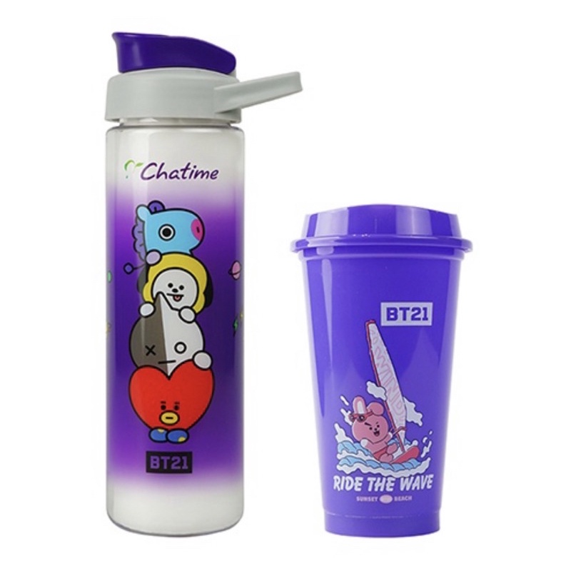 Jual CUP + BOTOL CHATIME BT21 (safe packing) | Shopee Indonesia