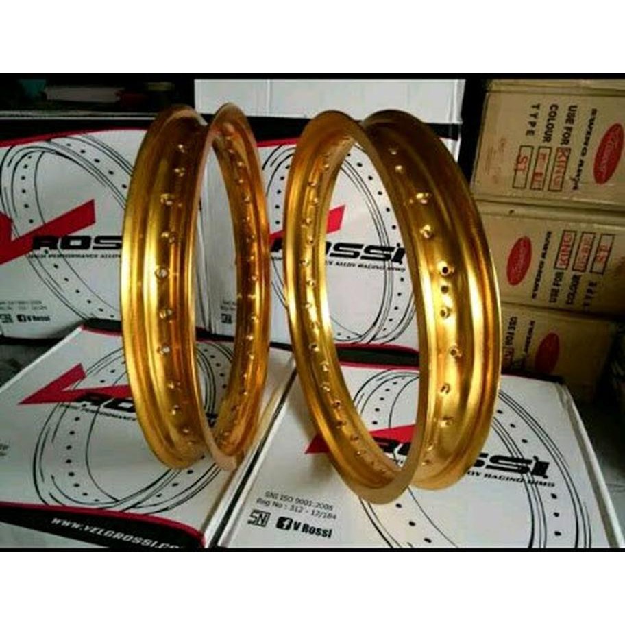 Jual velg rossy 185 215 ring 17 warna gold | Shopee Indonesia