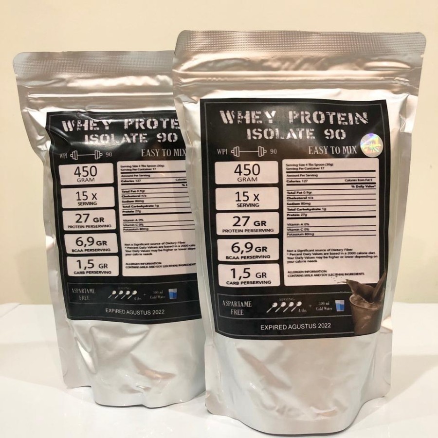 Jual Susu Protein ORI Whey Protein ISOLATE WPI 90 500Gram Plain Hambar ...