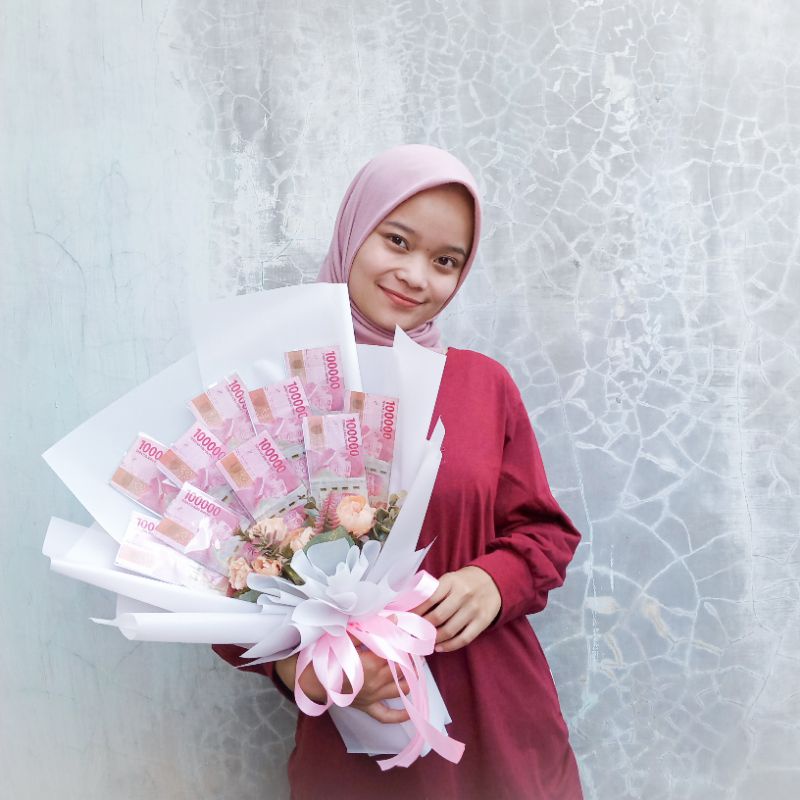Jual BUKET UANG PREMIUM / KADO VALENTINE / MONEY BOUQUE / MONEY BUKET ...