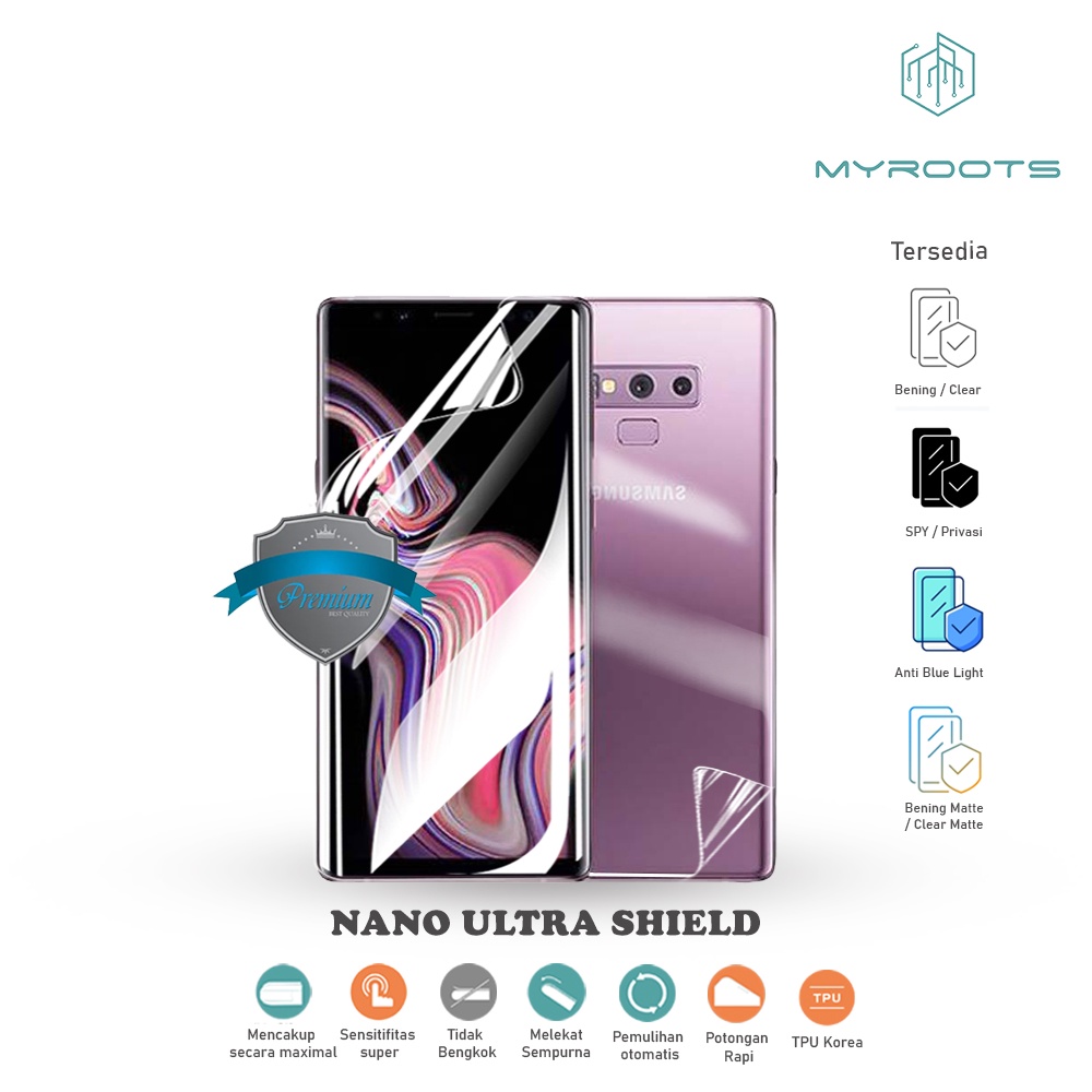 Jual MYROOTS Hydrogel Samsung Note 8 - 9 - anti gores jelly - anti ...