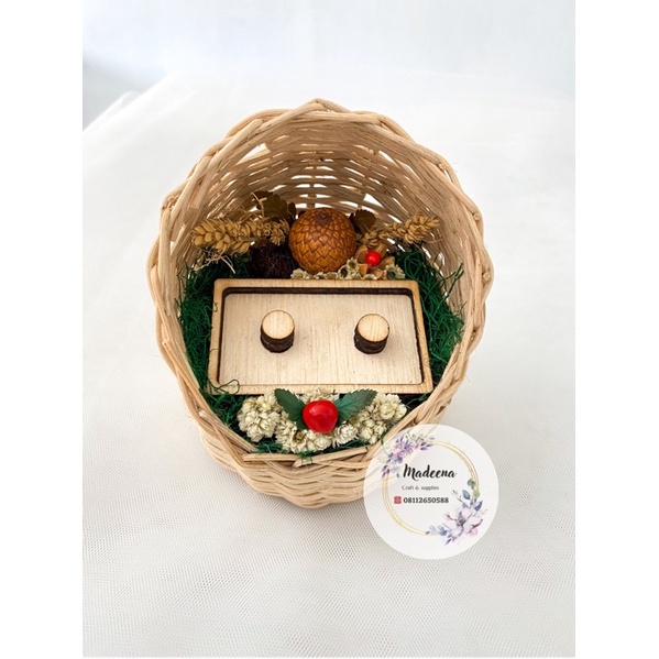 Jual box mahar murah / rustic / tempat cincin gelang lamaran/ anyaman ...