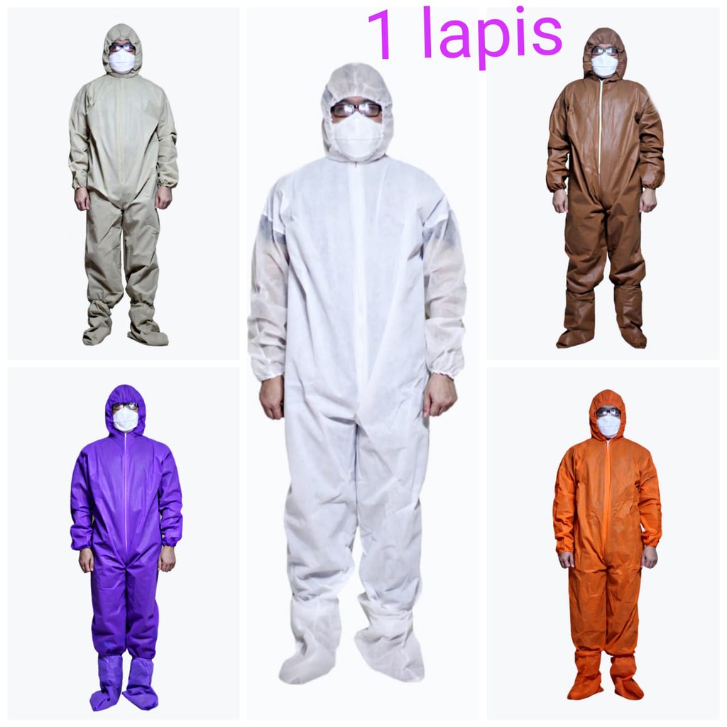 Jual Baju APD hazmat waterproof alat pelindung diri protection suit ...