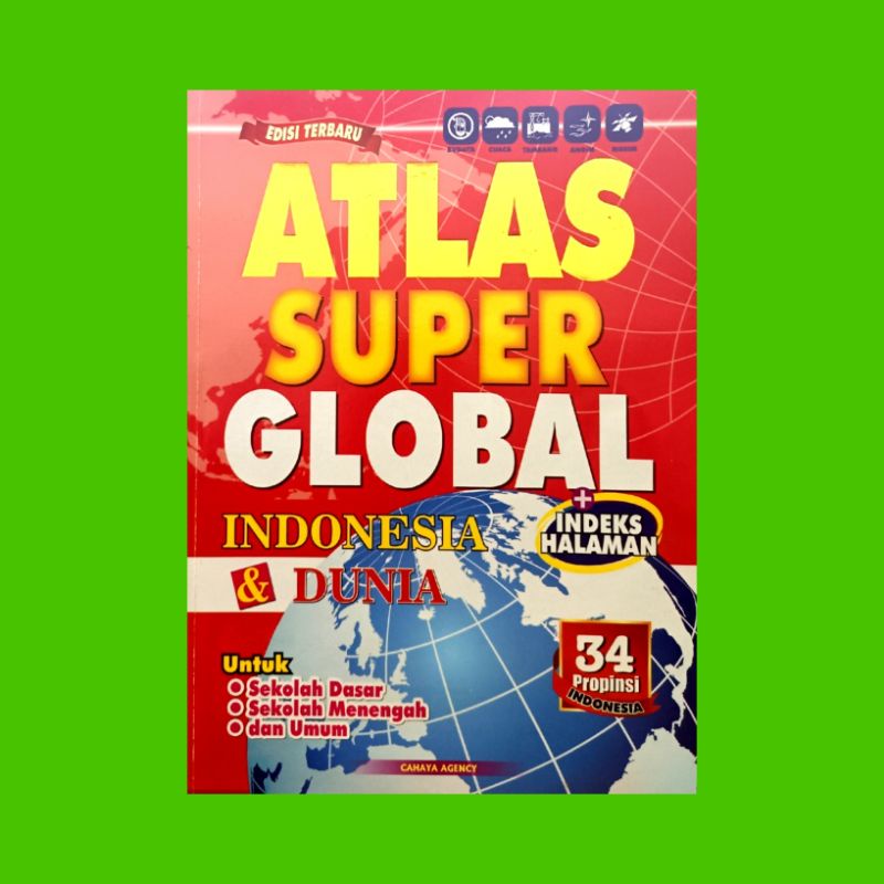 Jual Atlas Super Global Indonesia & Dunia ( 34 propinsi ) Untuk SD ...