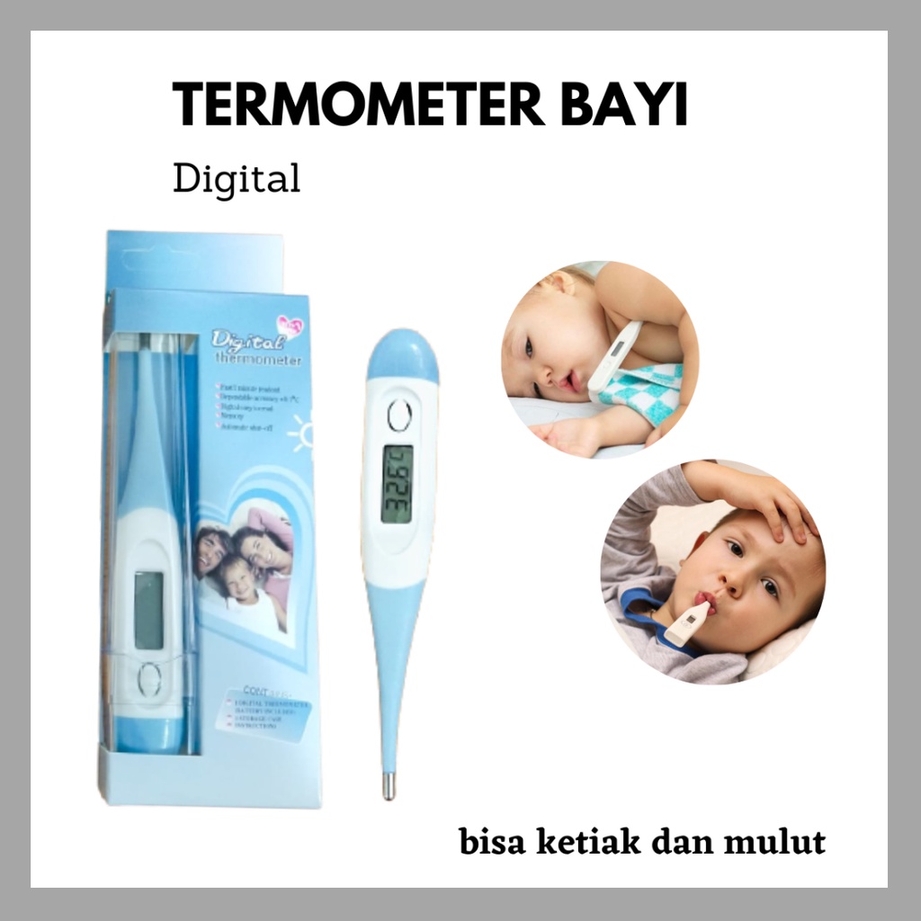 Jual Muraahh !! Termometer Digital Bayi Anak Dewasa Pegukur Suhu Badan ...