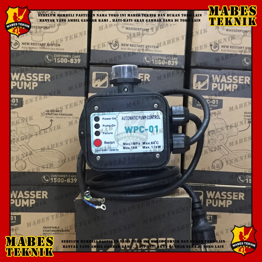 Jual AUTOMATIC PUMP CONTROLLER / OTOMATIS POMPA / WASSER WPC-01 / WPC01 ...