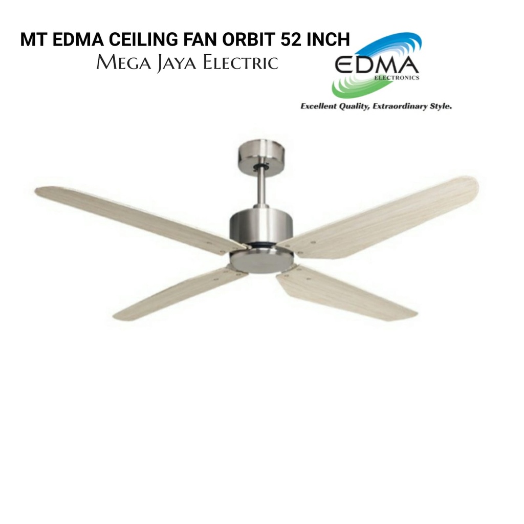 Jual MT EDMA CEILING FAN ORBIT 52 INCH REMOTE CONTROL DC MOTOR | Shopee ...