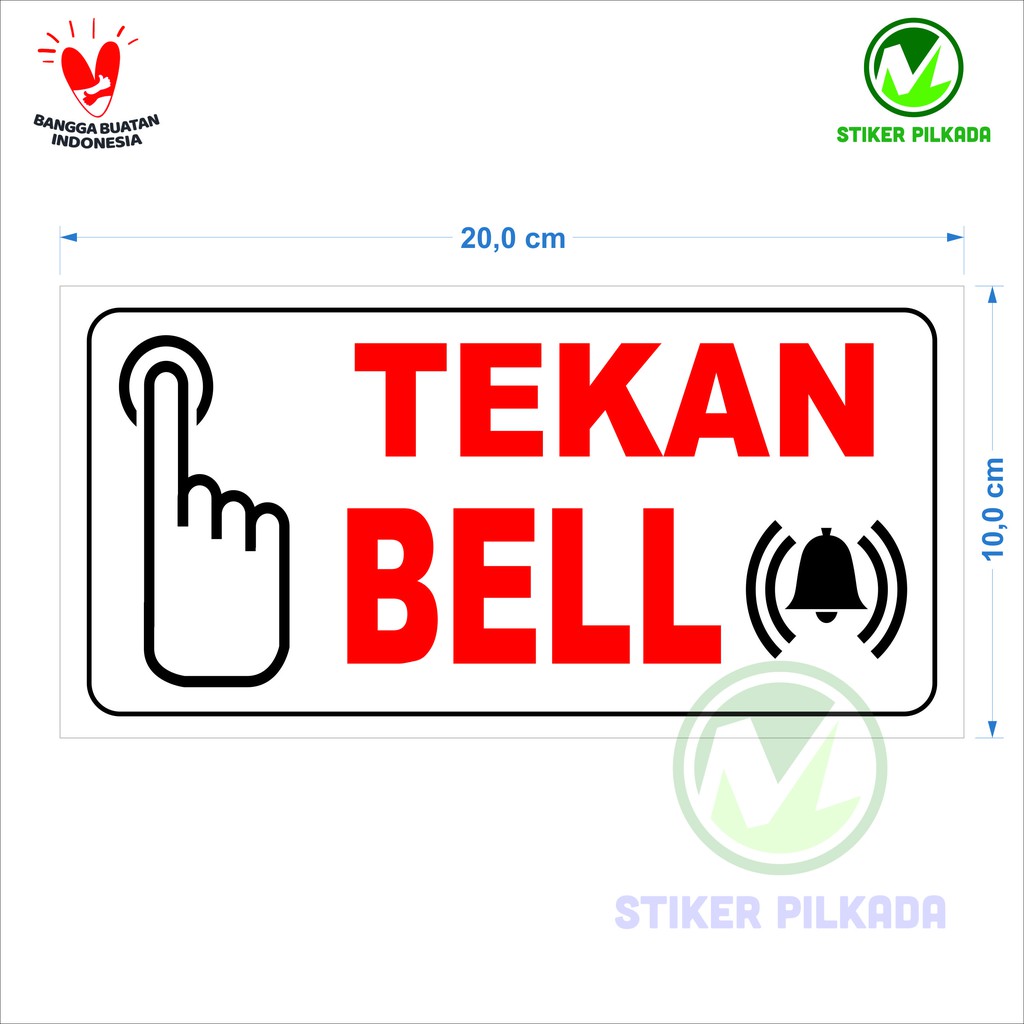 Jual STIKER VINYL TEKAN BELL | Shopee Indonesia