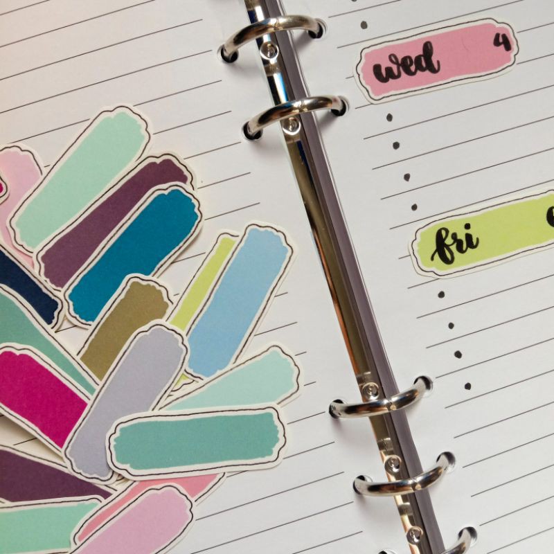 Jual [SALE CUCI GUDANG] Stiker Label Nama untuk Journal Rak Organizer ...