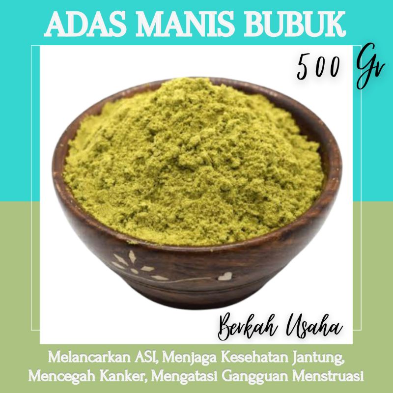 Jual ADAS MANIS BUBUK ADAS PULOSARI SERBUK FENNEL POWDER 500 GR MENJAGA ...