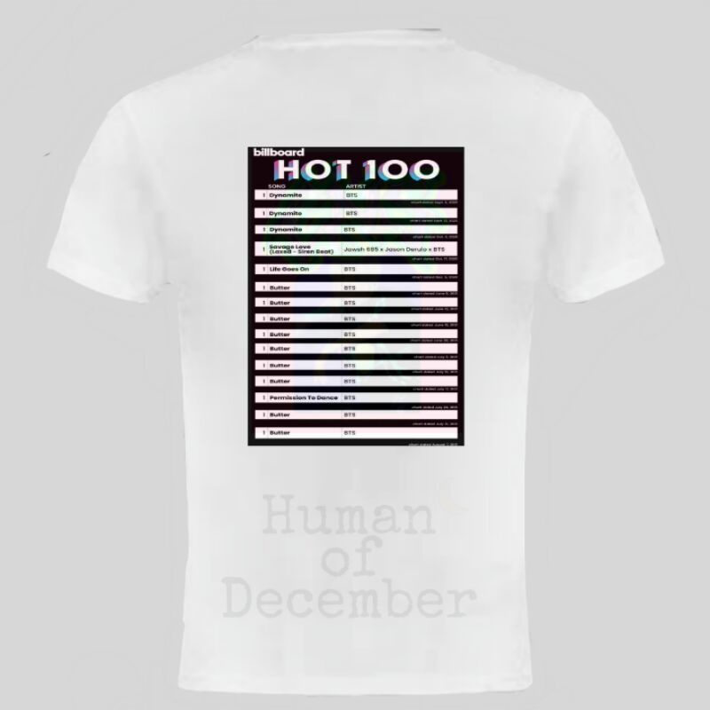 Jual KAOS BTS BILLBOARD HOT 100 #1 BUTTER PERMISSION TO DANCE DYNAMITE ... Jual KAOS BTS BILLBOARD HOT 100 #1 BUTTER PERMISSION TO DANCE DYNAMITE ...
