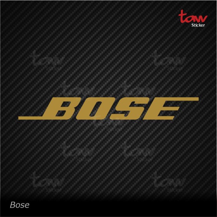 Jual Bose Speaker Cutting Sticker Stiker Kaca mobil motor Helm Laptop B ...