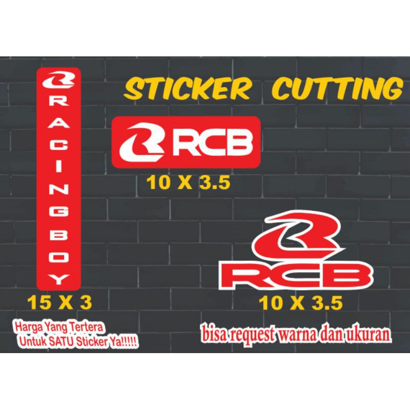 Jual Sticker RCB racing boy - sticker cutting bukan print!! | Shopee ...