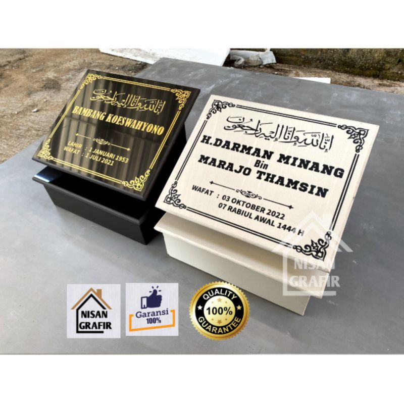Jual BATU NISAN GRANIT DEWASA 25x30 / NISAN GRAFIR / BATU NISAN FULL ...