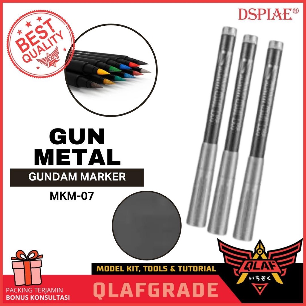 Jual Gundam Marker GUN METAL soft tip marker acrylic panel line dspiae ...
