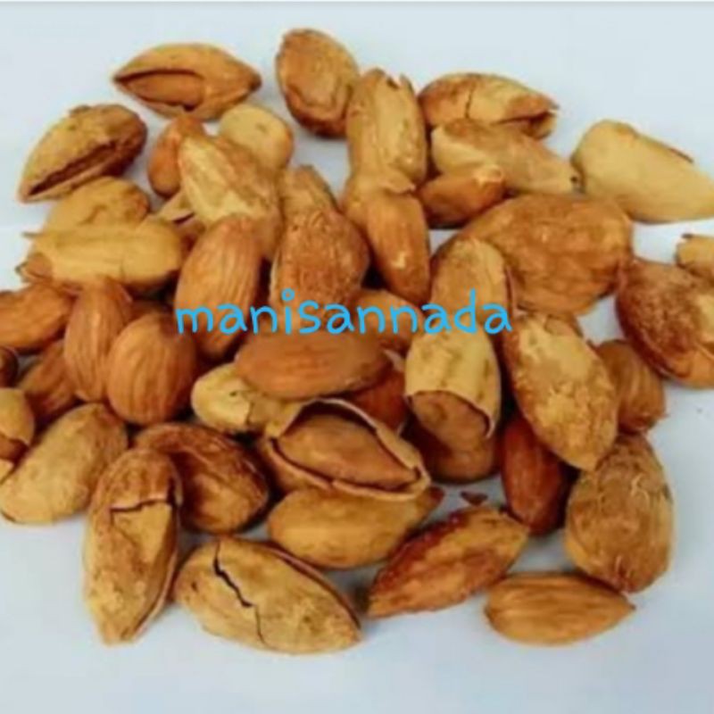 Jual Kacang Almond Kulit/Kacang Almond Panggang Rasa Vanilla 250gr ...