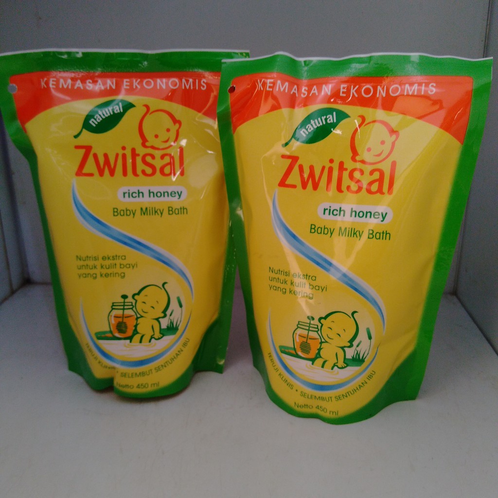 Jual ZWITSAL Rich Honey Baby Milky Bath 450ml atau 250ml | Shopee Indonesia