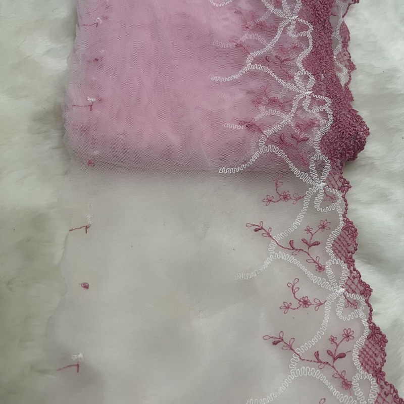 Jual renda tile premium/tile lembut harga per 50cm | Shopee Indonesia