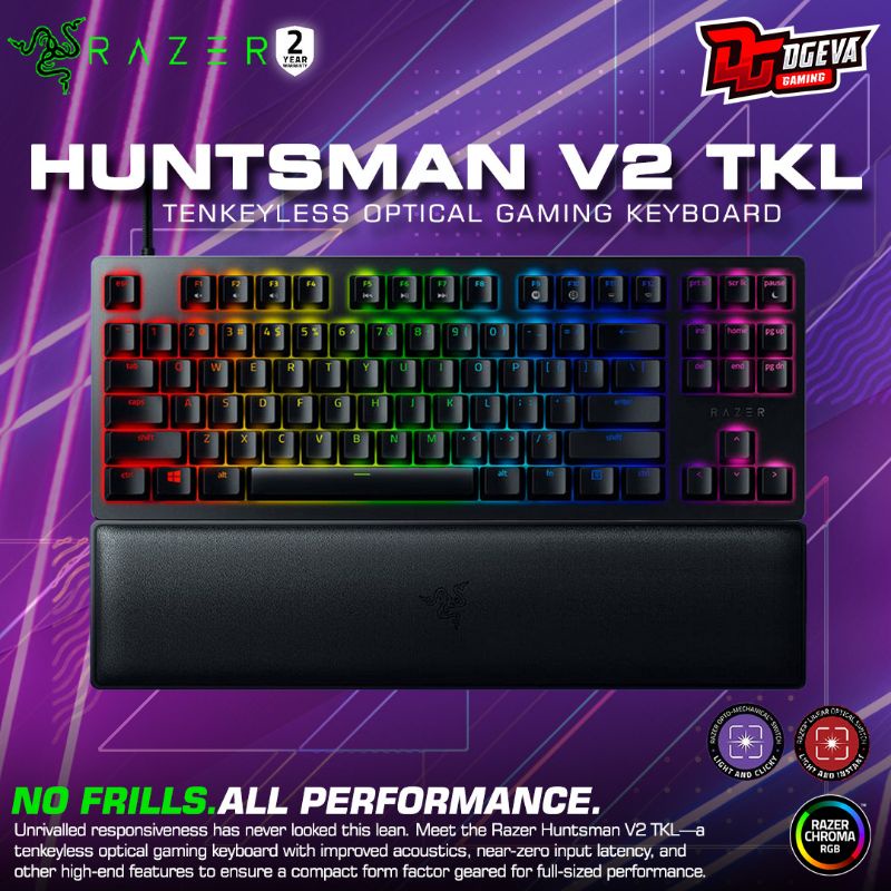 Jual Razer Huntsman V2 Optical Switch TKL Mechanical Gaming Keyboard ...