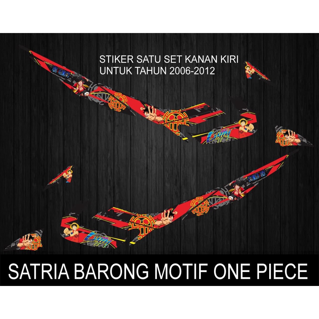 Jual STIKER STRIPING VARIASI SUZUKI SATRIA FU BARONG MOTIF ONEPIECE ...