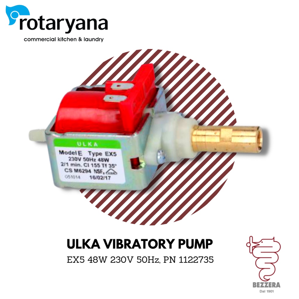 Jual Pump Ulka Vibratory Pump EX5 48W 230V 50Hz Pompa Vibrasi Mesin Kopi | Shopee Indonesia