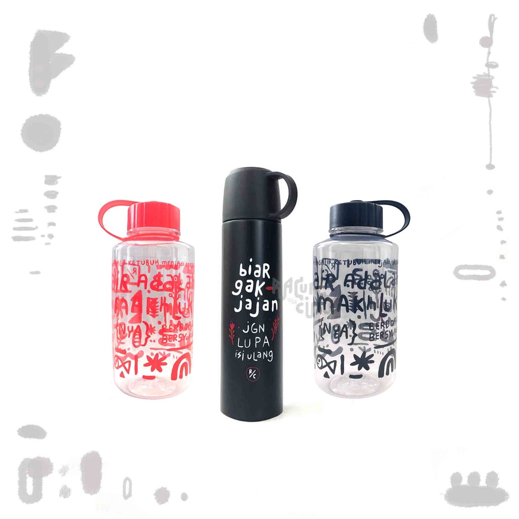 Jual racun cinta - botol minum RC | termos hitam | Shopee Indonesia