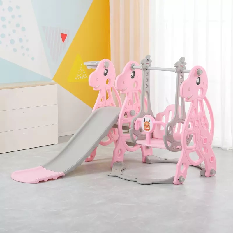 Jual PEROSOTAN 3 IN 1 MAINAN ANAK PREMIUM DINO AYUNAN SELUNCURAN MUSIC FREE RING BASKET FREE ...