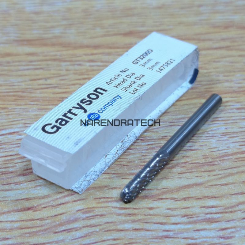 Jual Garryson carbide burr GT3200D mata cuner carbide 3mm | Shopee ...