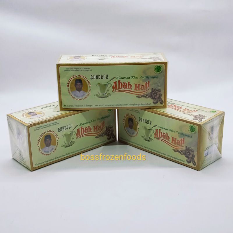 Jual Bandrek Abah haji Ciwidey 1 box 12 sachet 20gr original khas ...