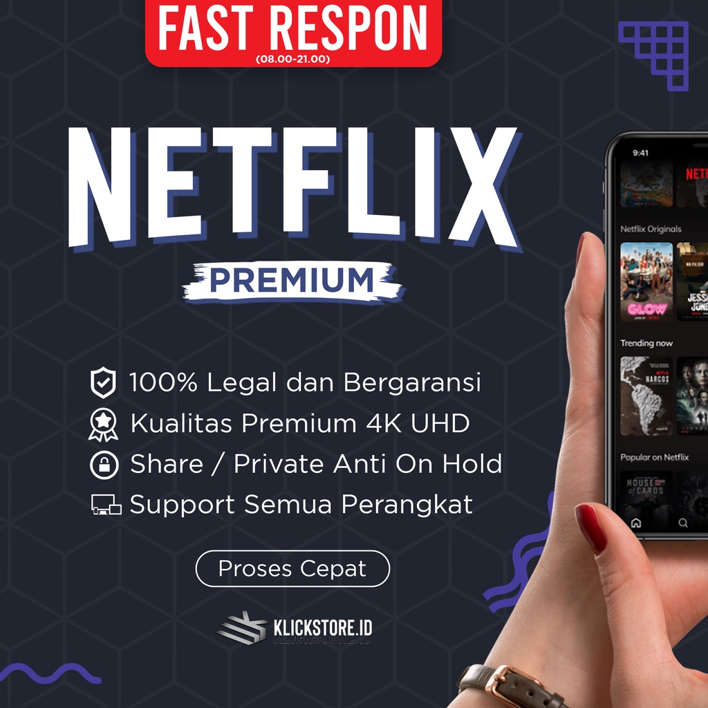 Jual NETFLXXX PREMIUM 4K 1 BULAN - Sharing/Private | Shopee Indonesia