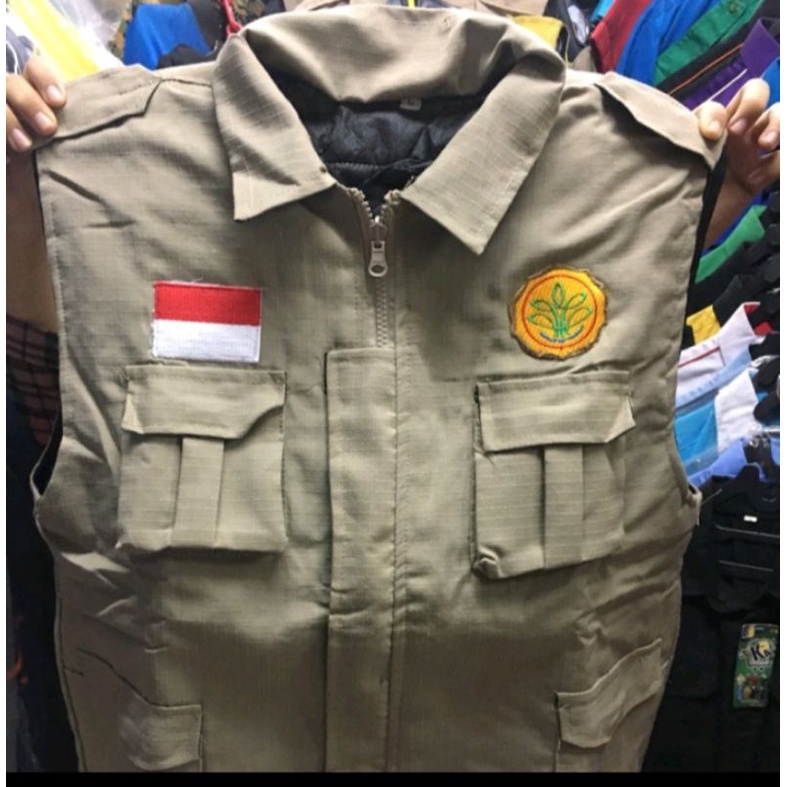 Jual rompi pertanian cream#rompi logo pertanian | Shopee Indonesia