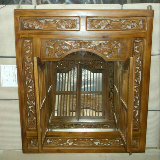 Jual Krepyak jati , jendela krepyak, cermin krepyak | Shopee Indonesia