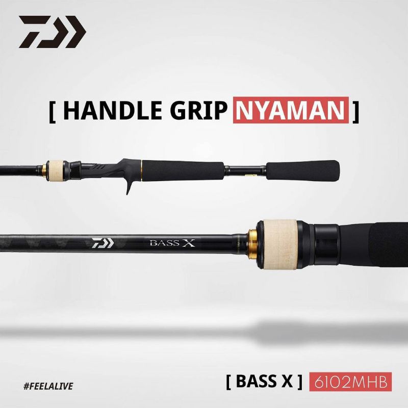 Jual Joran BC/Casting dan Spinning Daiwa Bass X New variant 2022 | Shopee Indonesia