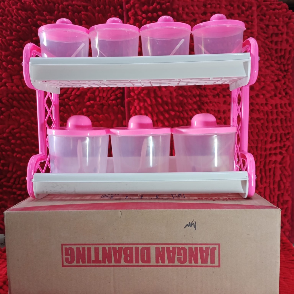 Jual KITCHEN SET BUMBU DAPUR RAINBOW MONICA / MONICA DENGAN STIKER NAMA ...