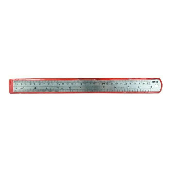 Jual Penggaris Besi Kenko 30cm / Stainless Steel Ruler 30 cm | Shopee Indonesia