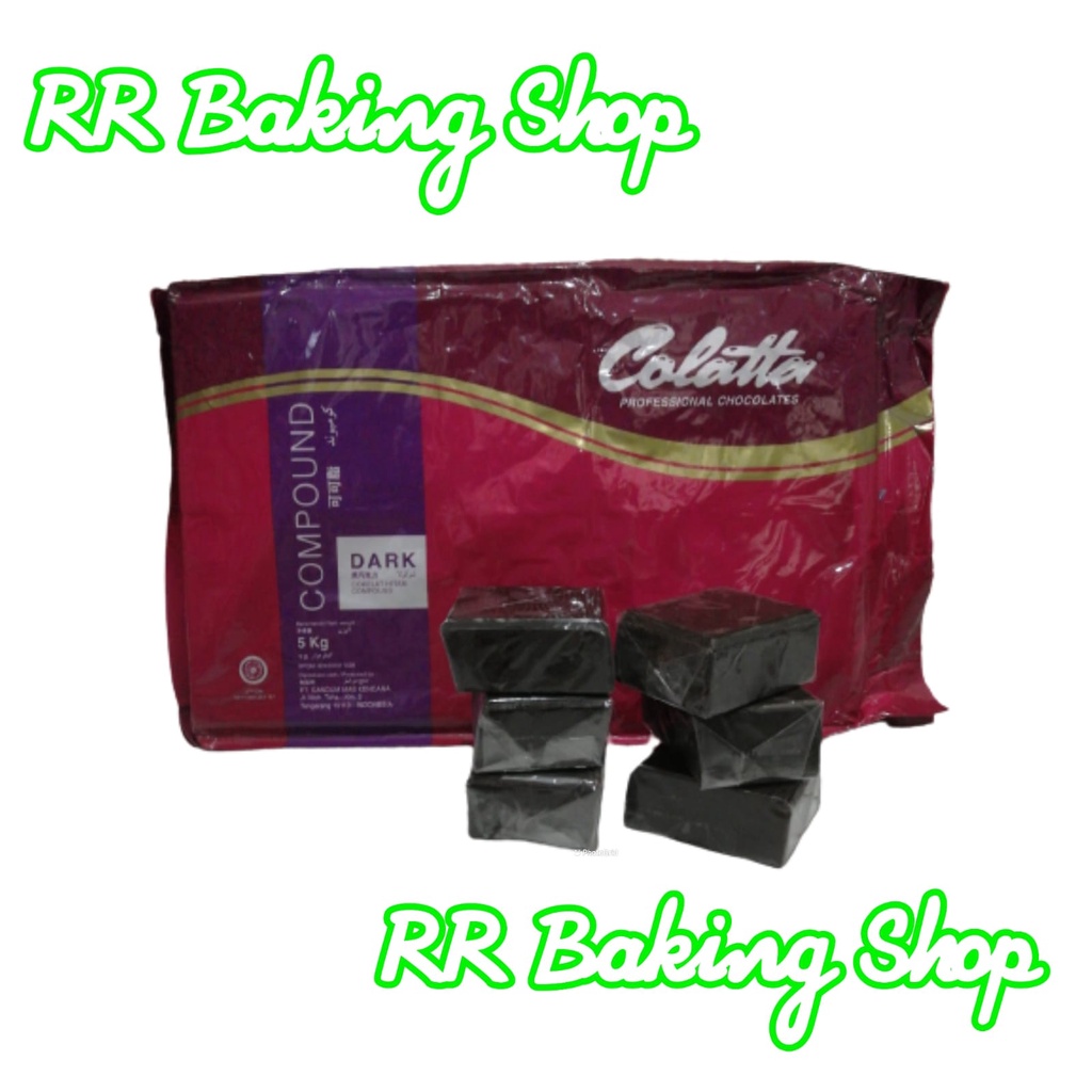 Jual COLATTA DARK CHOCOLATE COMPOUND 250gr - COLATTA COKLAT BLOK 250gr ...